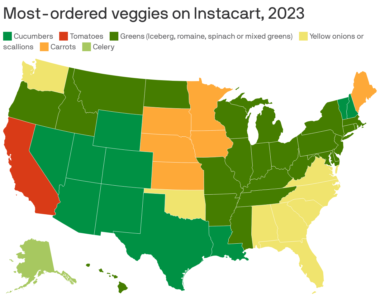 Mapped: Eat your veggies - Axios Columbus