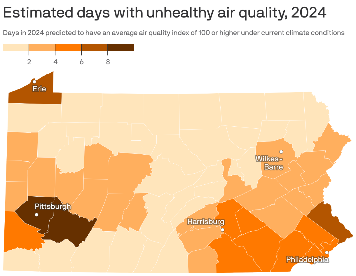 Pennsylvania’s air quality to worsen due to climate change and ...