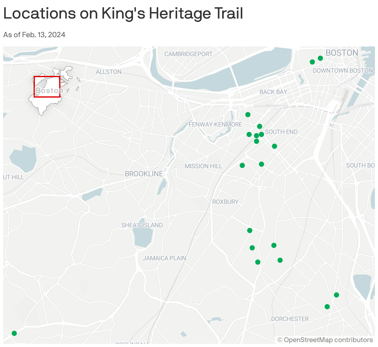 How Boston got the King's Heritage Trail, marking key spots in MLK's ...