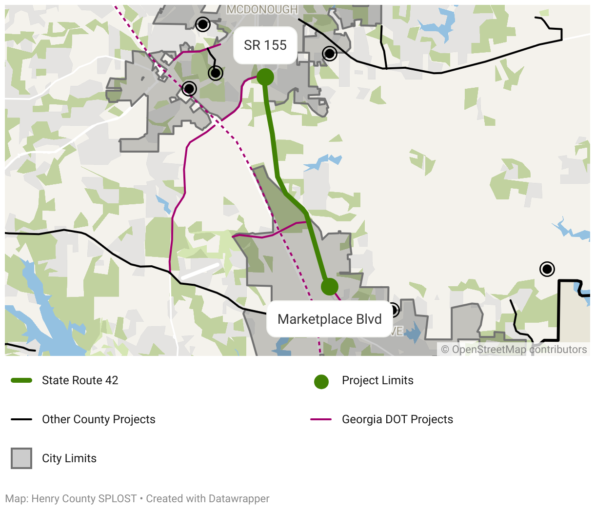 State Route 42 widening (south) | Henry County, GA - Official Website