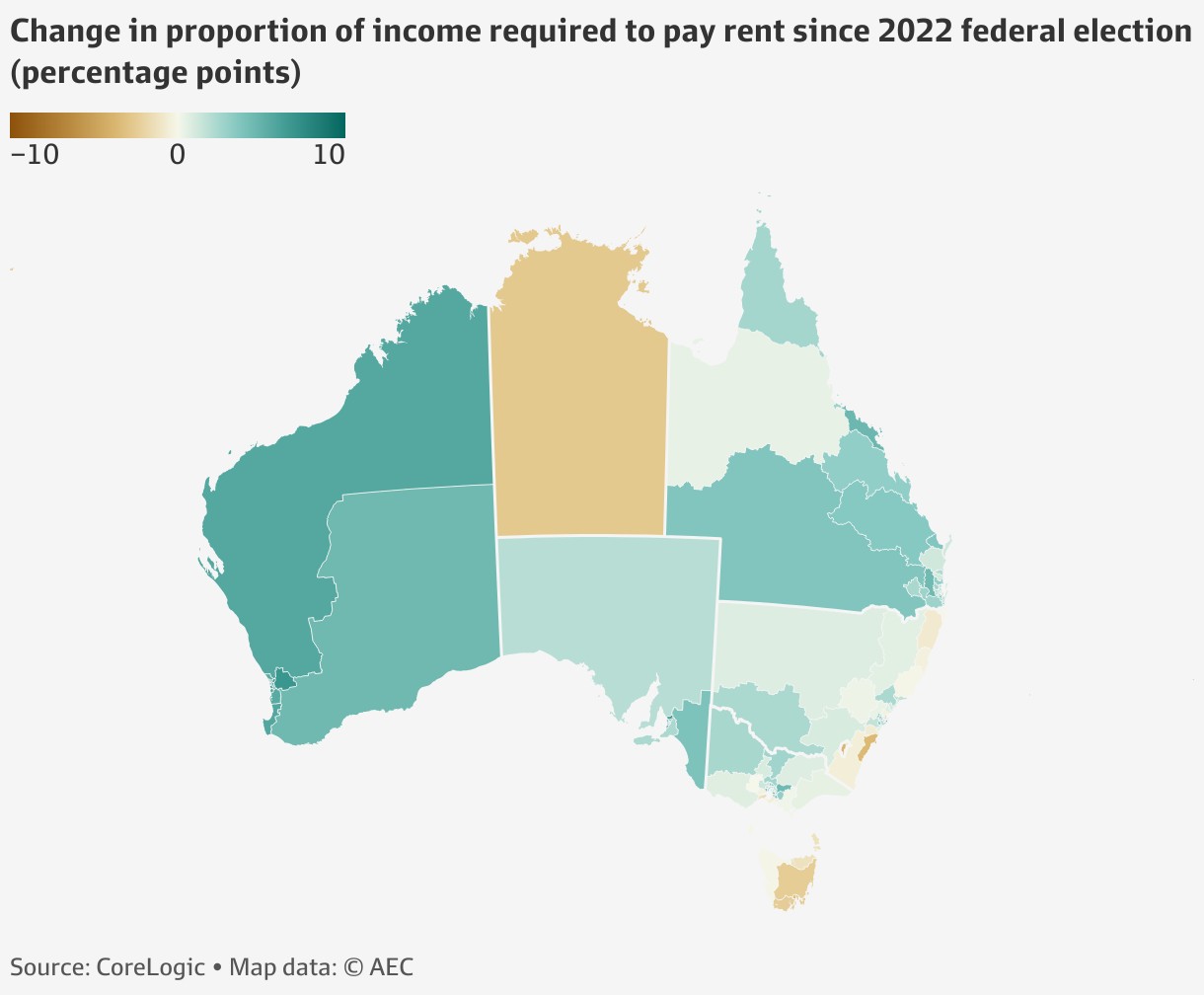 Election 2025: Property price moves by electorate in 5 maps show why ...