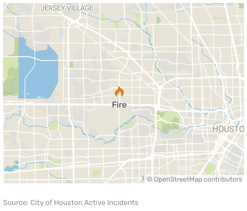 Large plume of smoke is from warehouse fire in northwest Houston