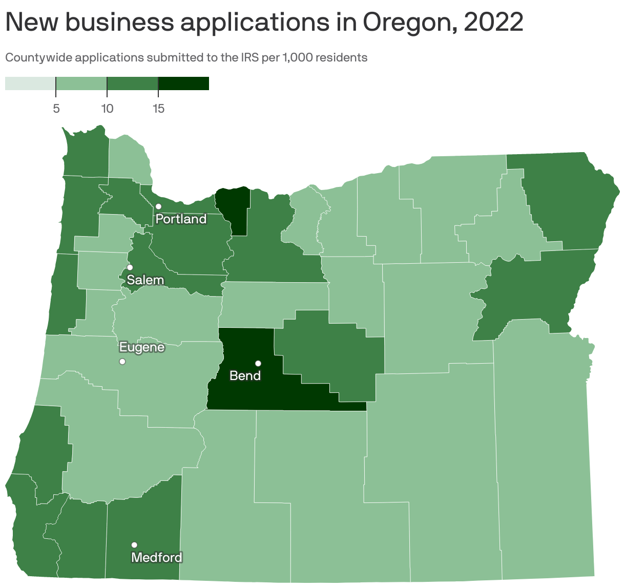 Portland-area new business applications dropped last year - Axios Portland