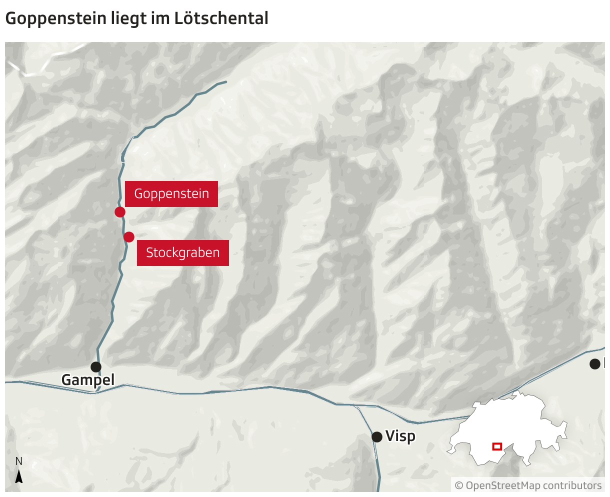 Bis Samstag gesperrt - Zug bei Goppenstein VS entgleist – fünf Personen ...