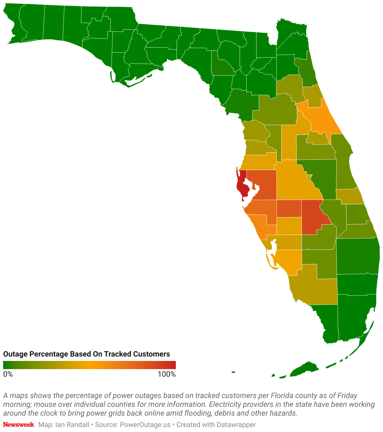 Hurricane Milton: 2.5 Million Florida Homes Still Without Power - Newsweek