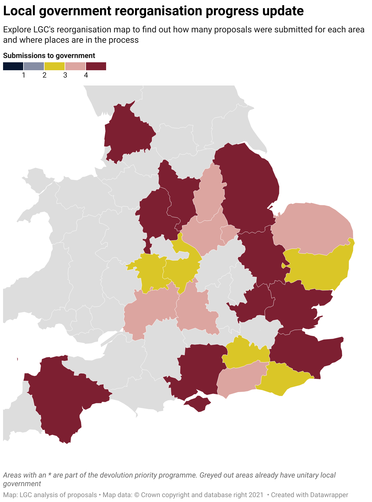 Mapped: LGR status update | Local Government Chronicle (LGC)