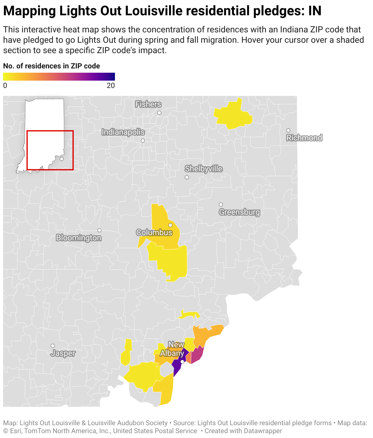 Bloomington Zip Code Map