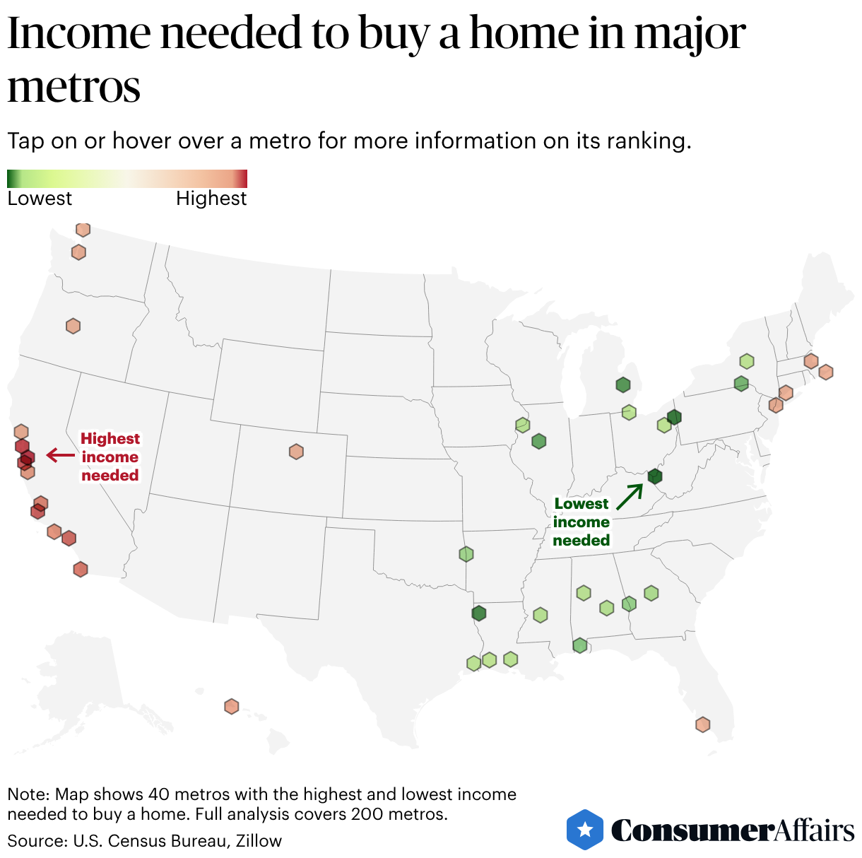 The Income Needed to Buy a Home in Major U.S. Cities in 2026