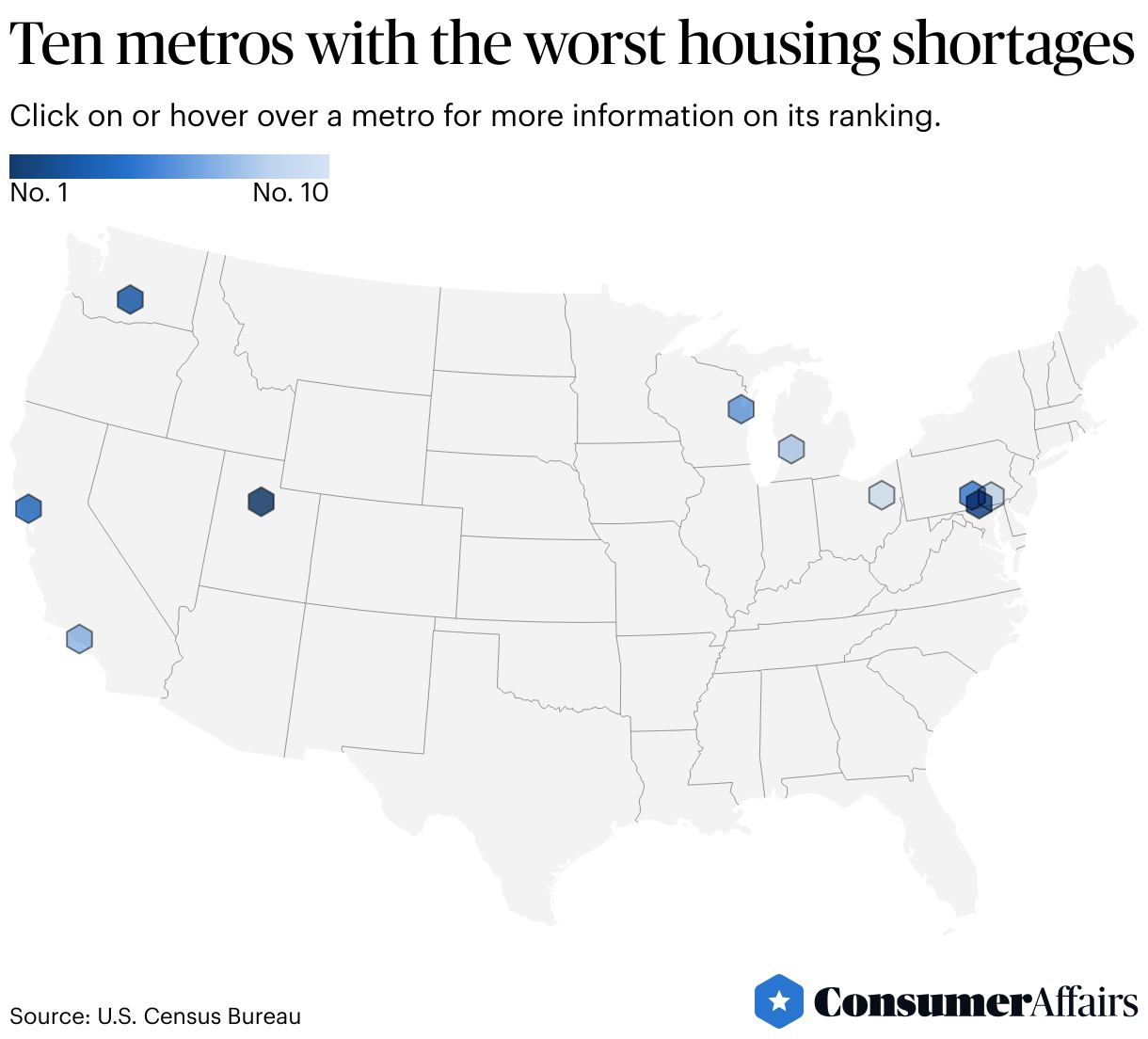 Metros with the Worst Housing Shortages | ConsumerAffairs®