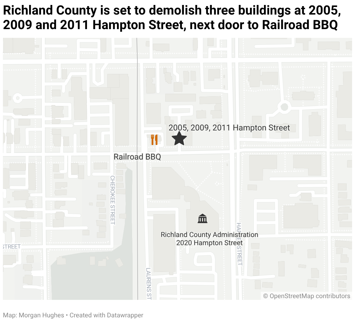 Richland County to demolish buildings next to Railroad BBQ | The State