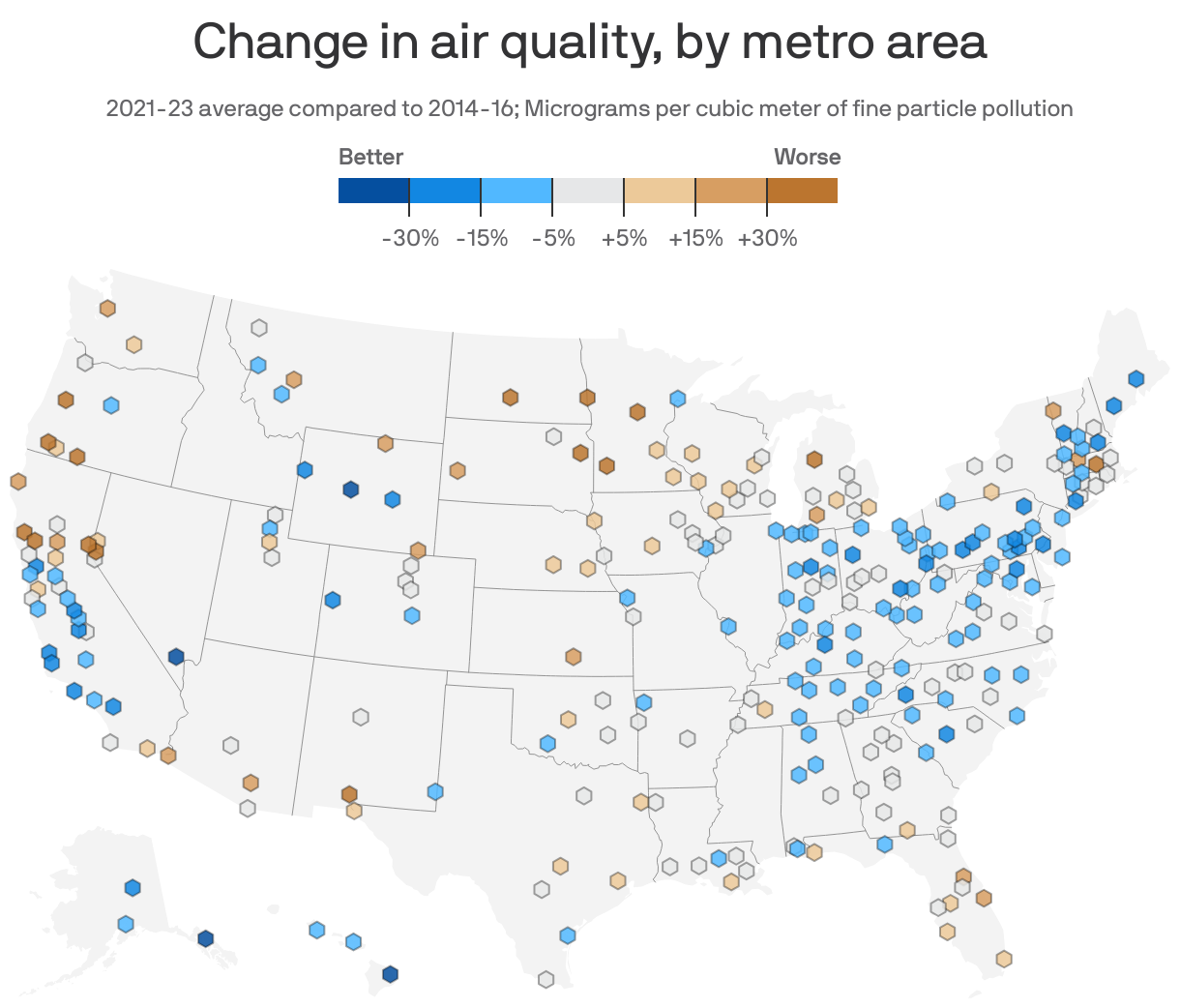 Air pollution is worsening in Northern California and Midwest, but ...