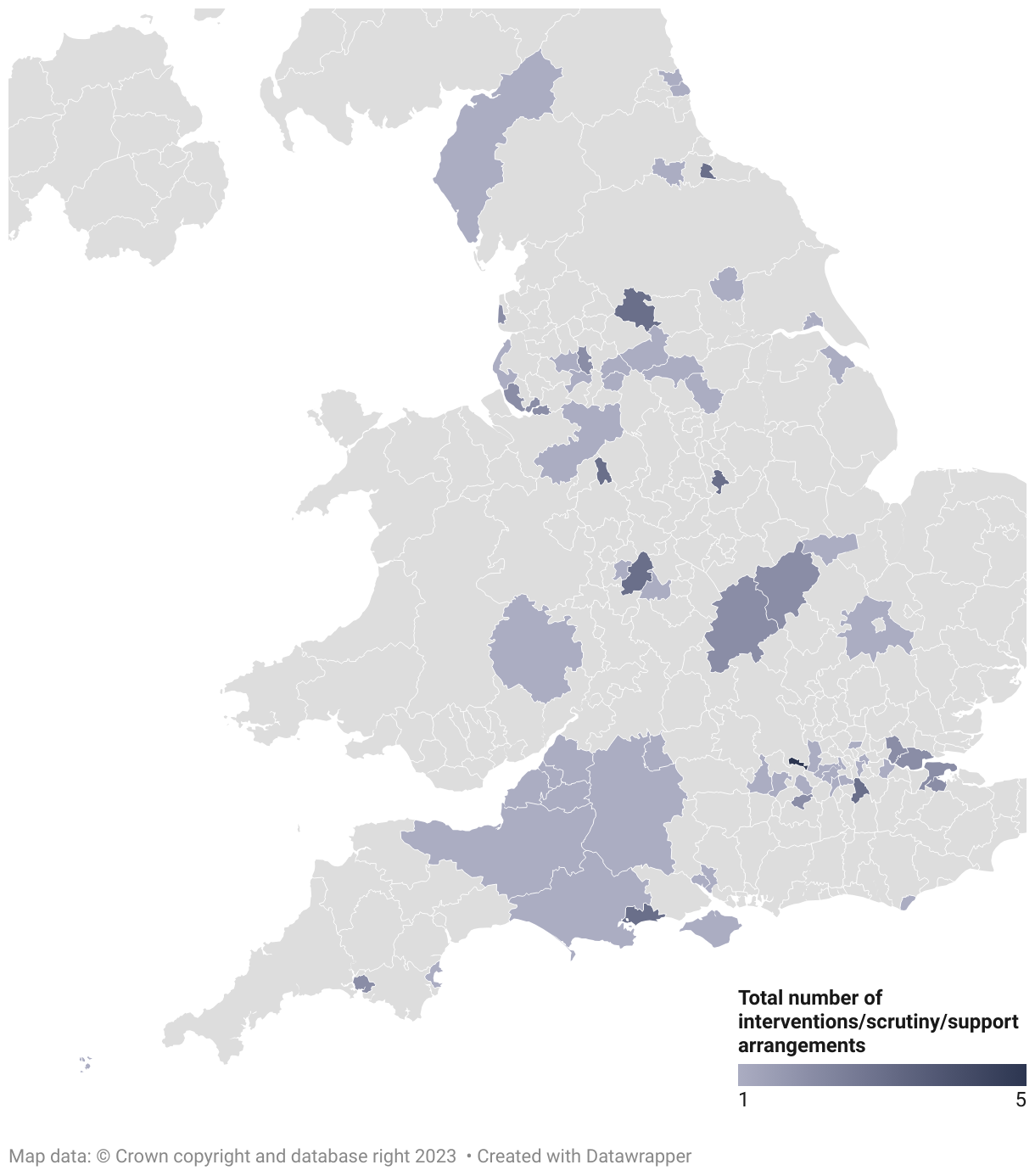 LGC intervention map: Scale of issues revealed | Local Government ...