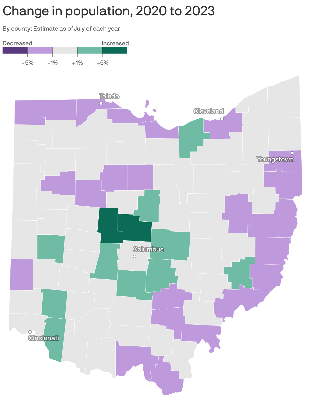 Map: See which suburban counties in Central Ohio are growing the most ...