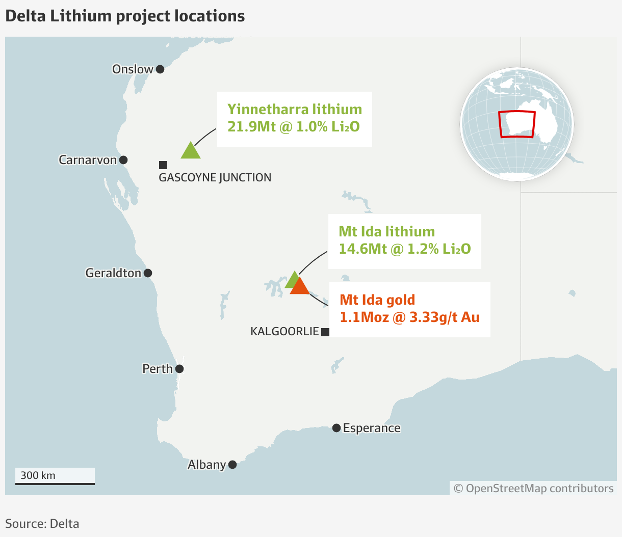 Gina Rinehart-backed Delta Lithium to spin out Mount Ida gold mine in ...