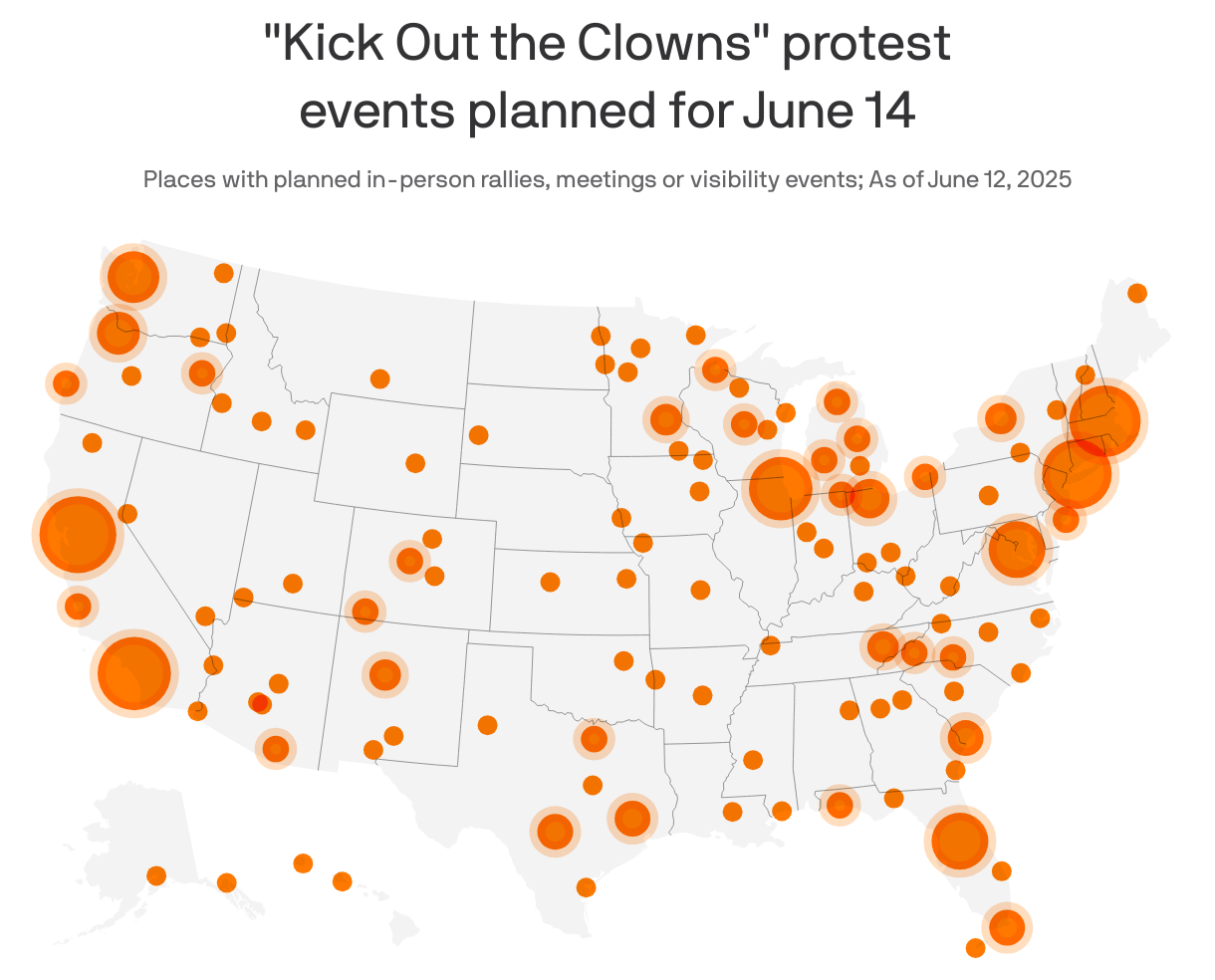 What to know about "No Kings" counterprotests to Trump's June 14 ...