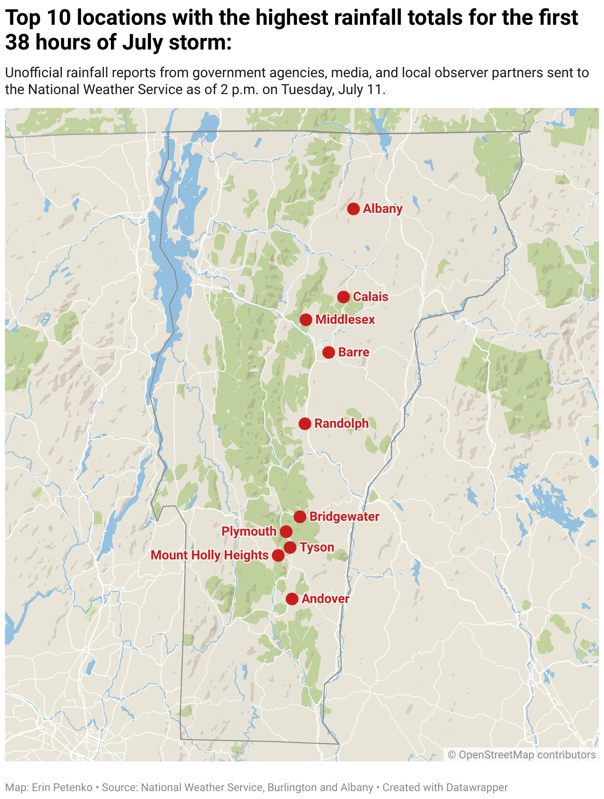 How Vermont’s physical and human geography help explain recent flooding ...