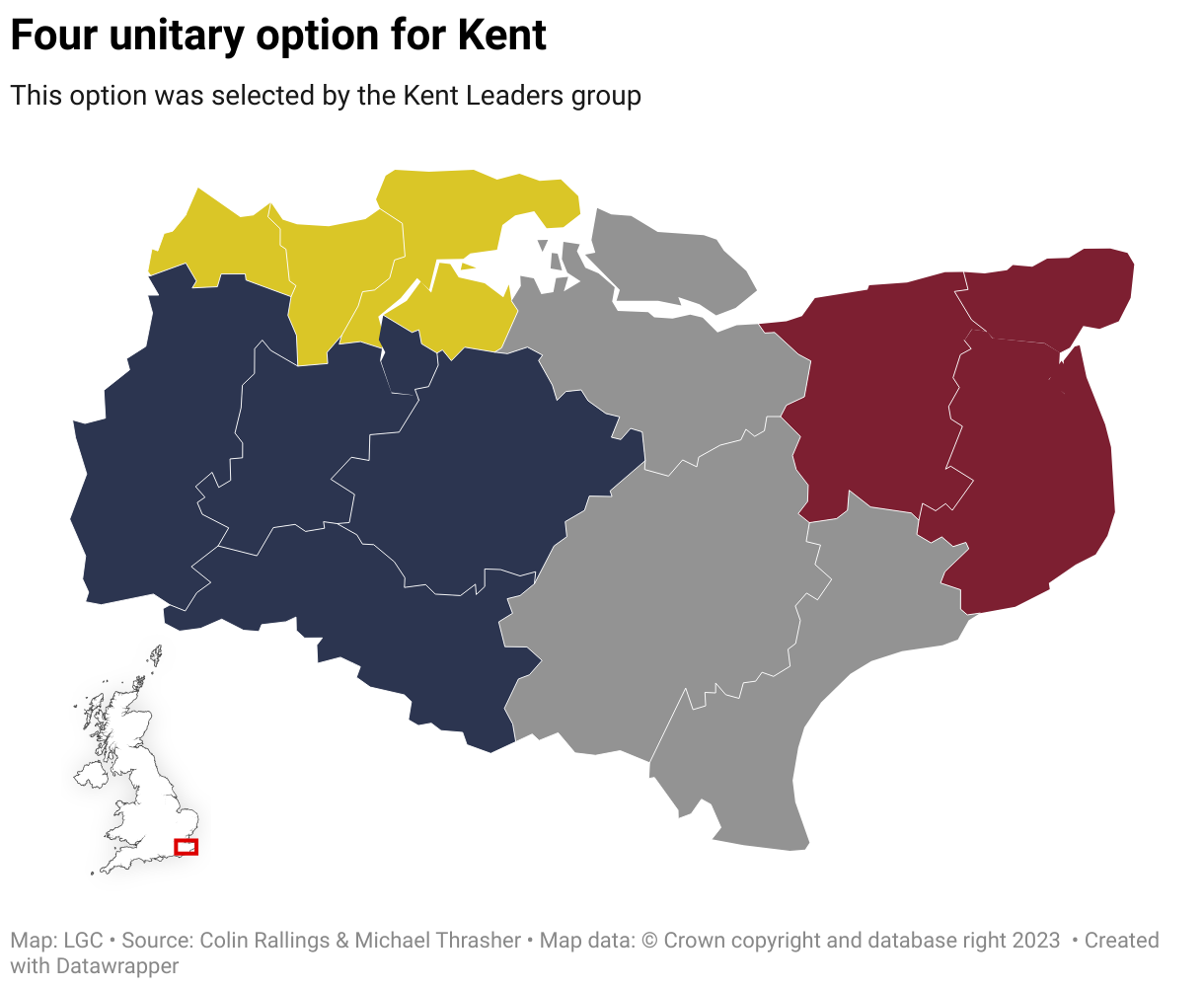 Kent shortlists five LGR options | Local Government Chronicle (LGC)