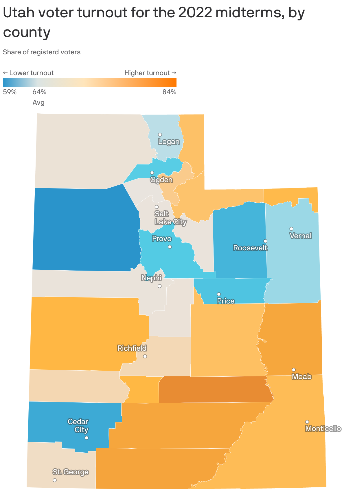 Utah's rural counties saw high voter turnout in this year's midterm ...