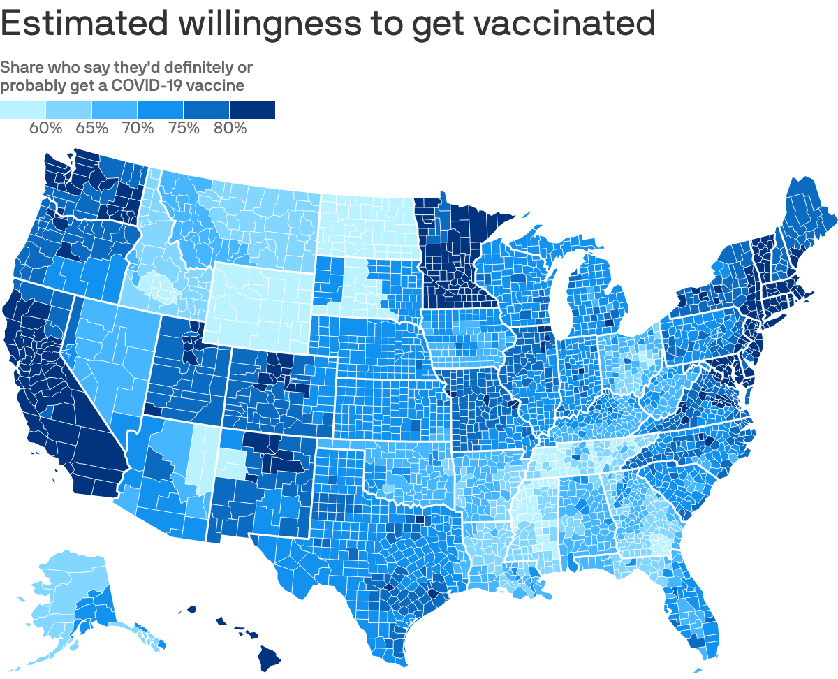 Colorado COVID-19 vaccine hesitancy remains steady - Axios Denver