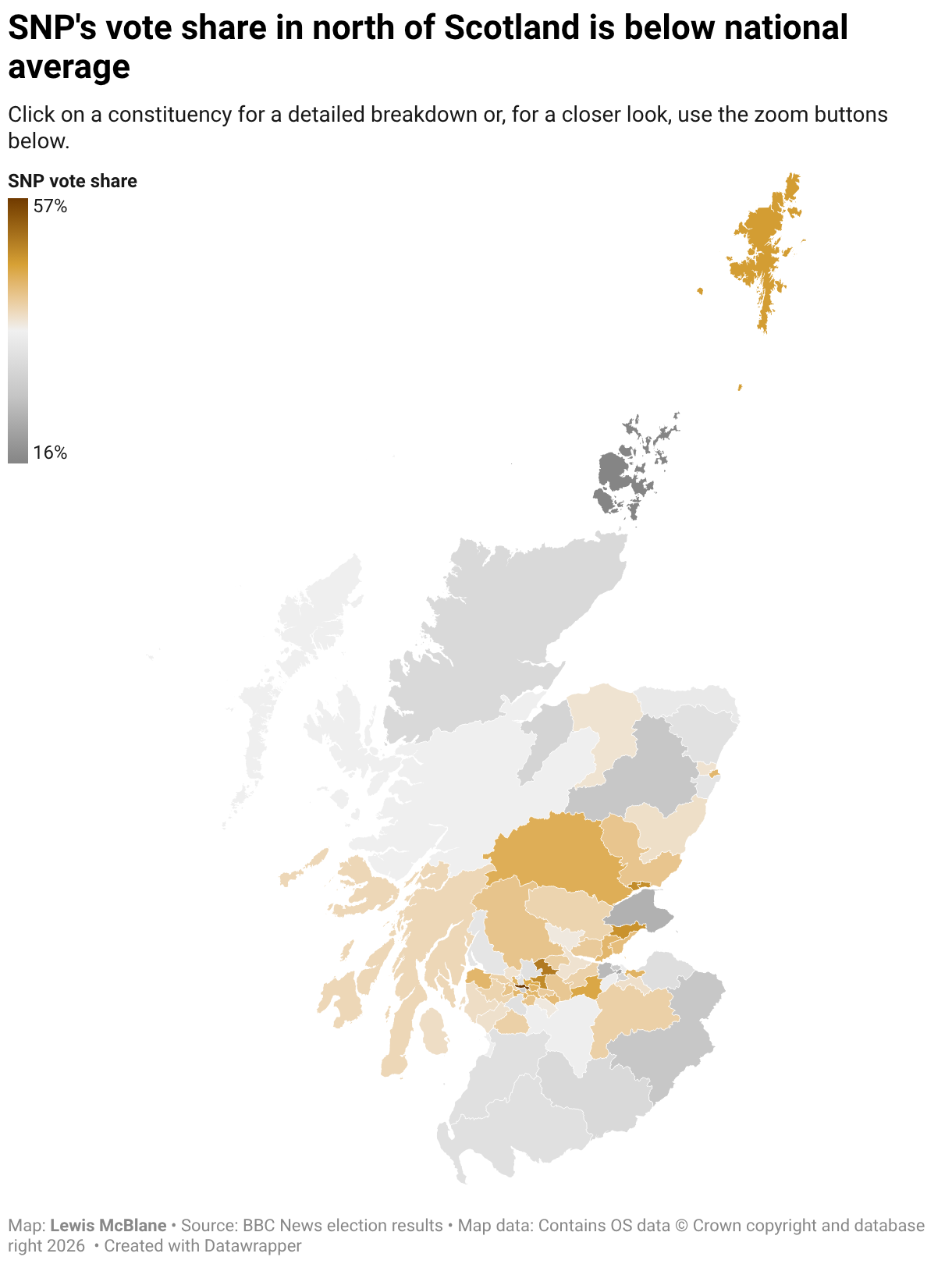Scottish Parliament election results mapped