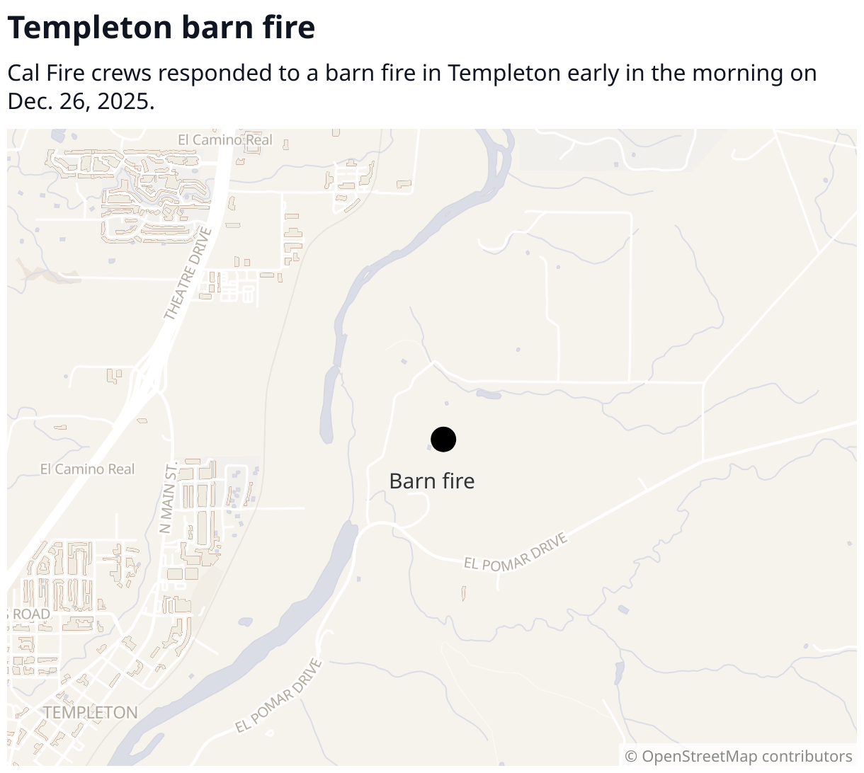 Cal Fire crews respond to barn fire in Templeton CA | San Luis Obispo ...