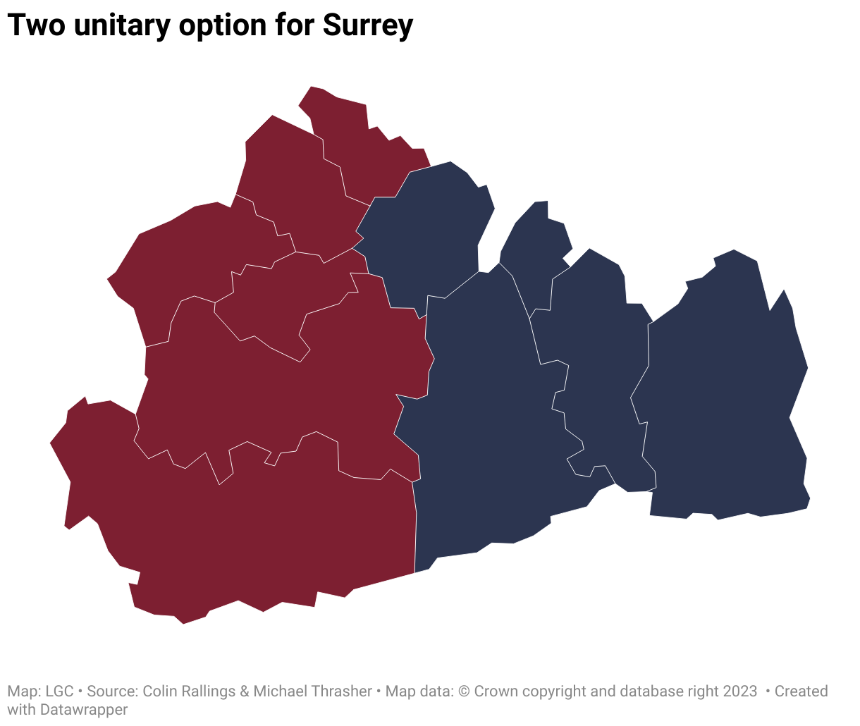 Surrey must split to avoid devo island | Local Government Chronicle (LGC)