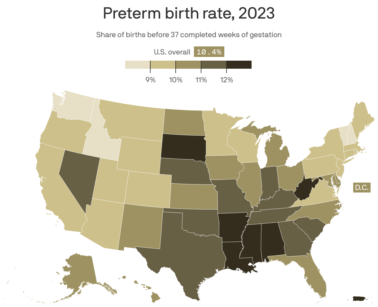 March of Dimes gives U.S. failing grade for maternal and infant care