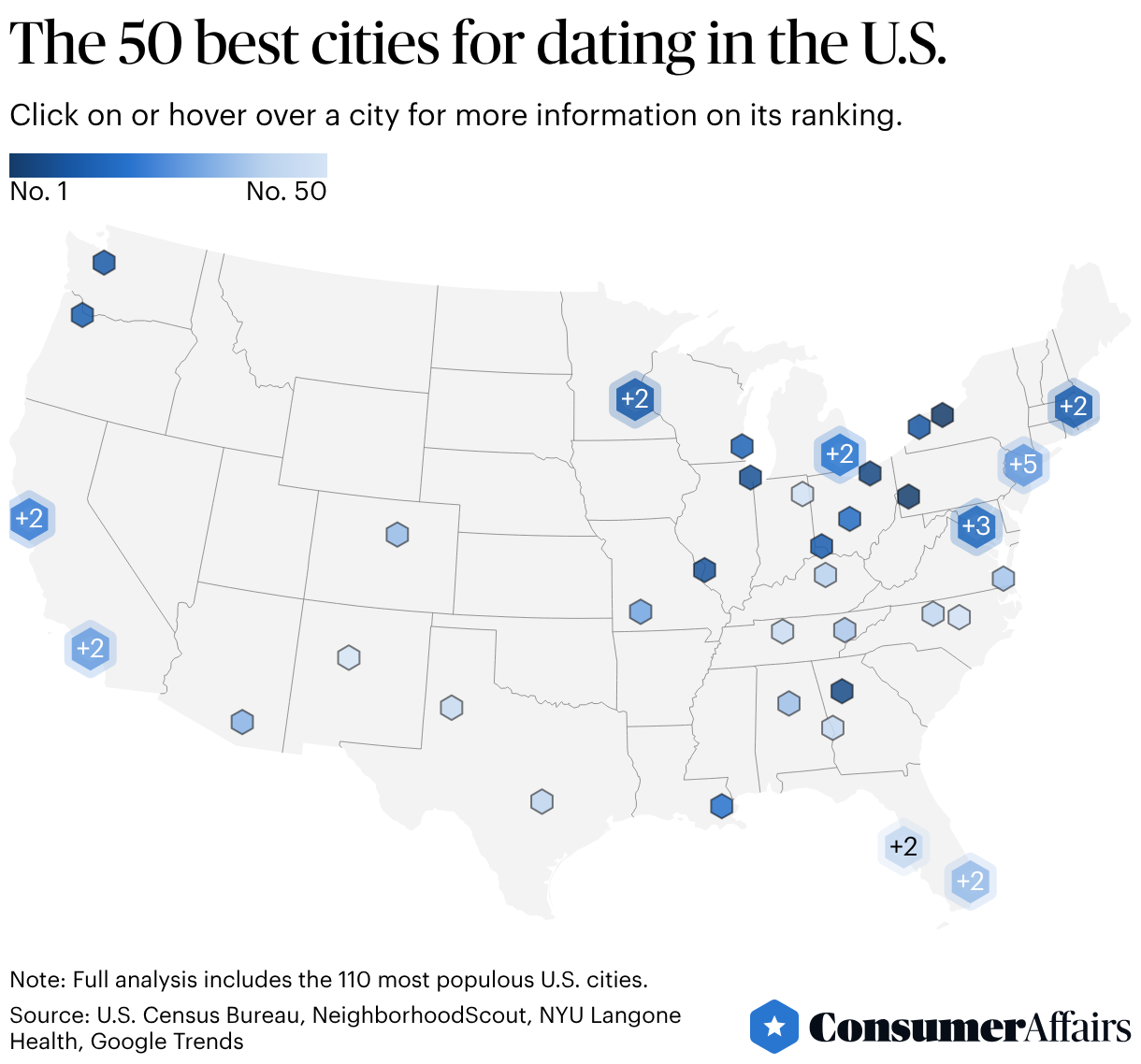 The Best Cities for Dating (2026) | ConsumerAffairs®