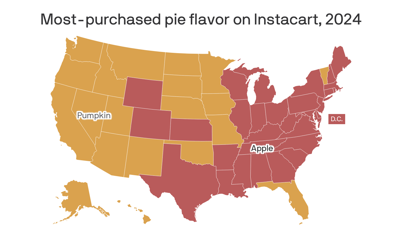 Mapped: We're in pumpkin territory - Axios Des Moines
