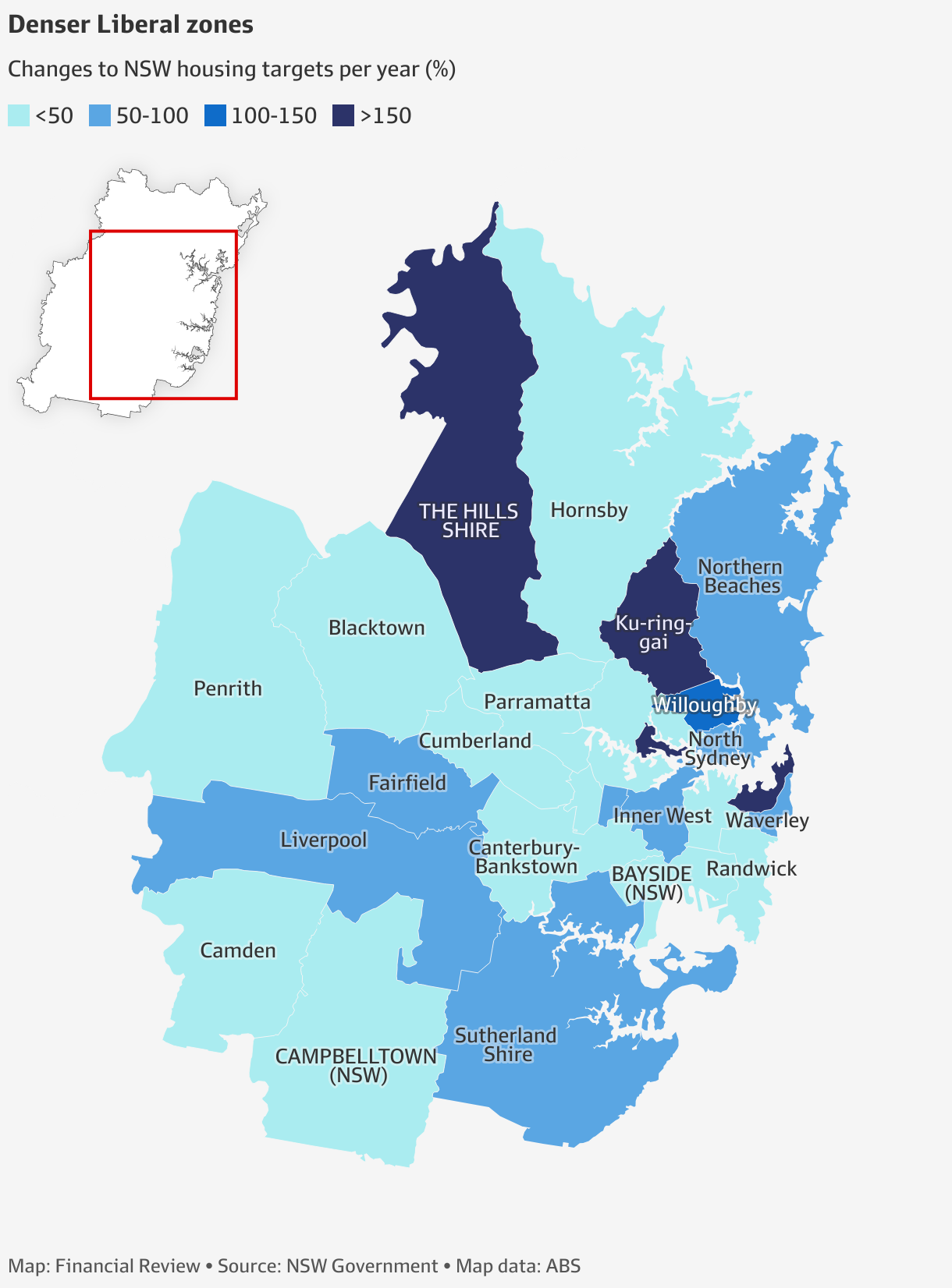 Affordable housing: Biggest density rises in Minns’ housing plan are in ...