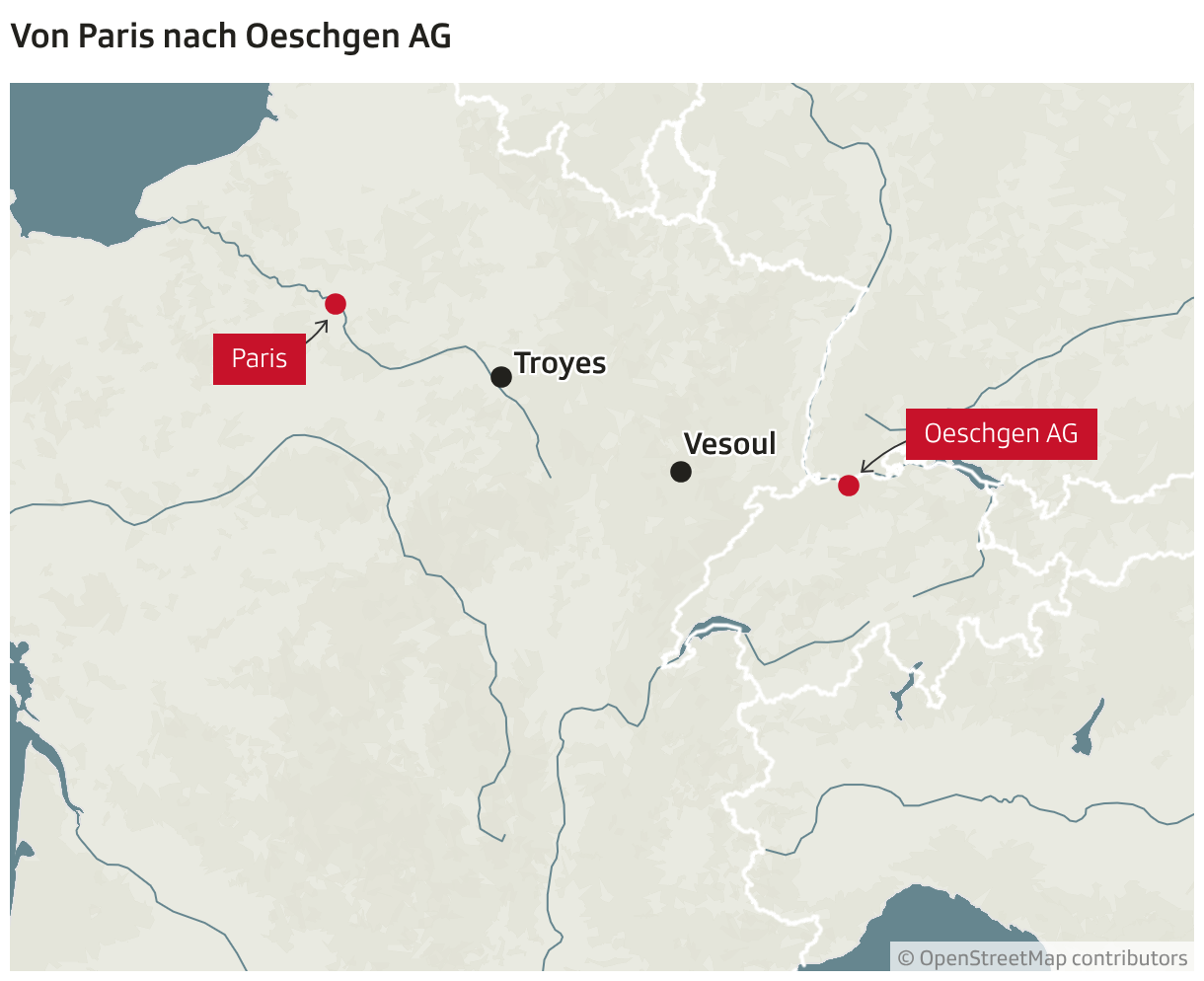 Von Paris in den Aargau: Alex Hürzeler wandert 710 Kilometer - News - SRF